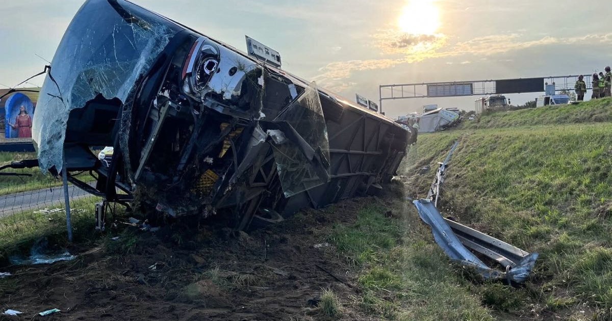 Wypadek autokaru na A4. Wielu rannych