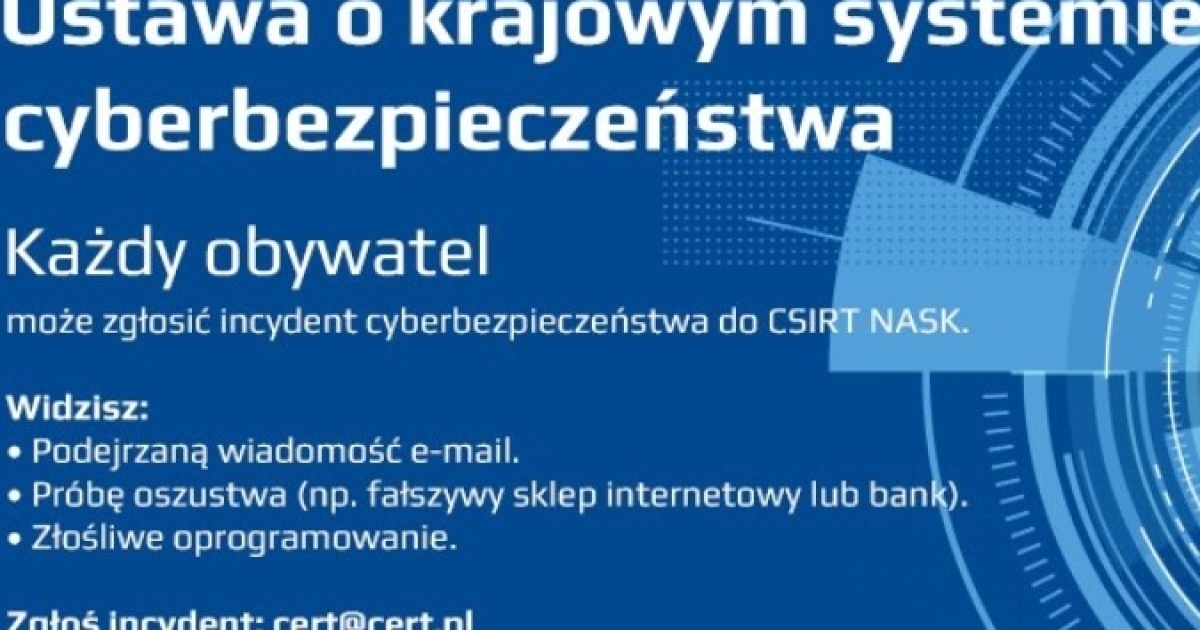 Ustawa o krajowym systemie cyberbezpieczeństwa weszła w życie